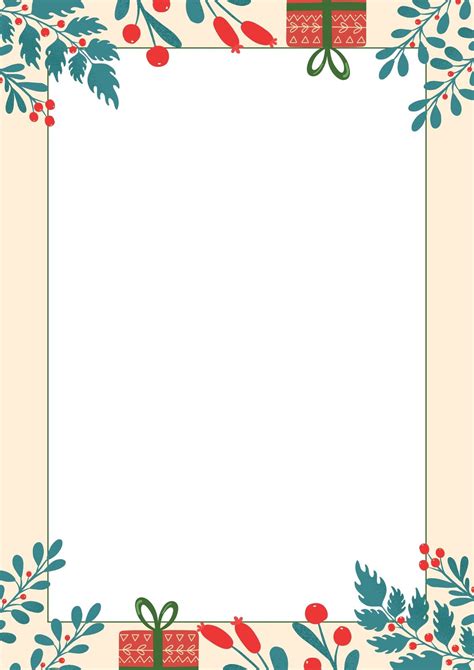 Free Holiday Border Templates Free Customizable Christmas Page Border