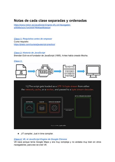 Platzi Java Script Engine V8 Y El Navegador Notas De Cada Clase