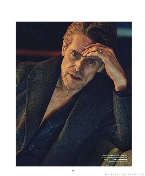 Willem Dafoe Para Essential Homme Magazine Por Kevin Sinclair Male