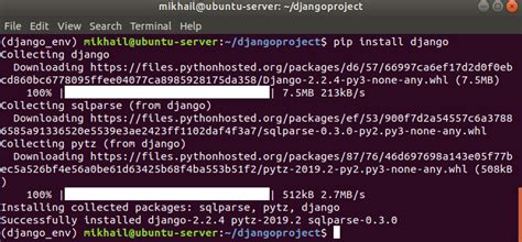 install django on ubuntu and hit the road