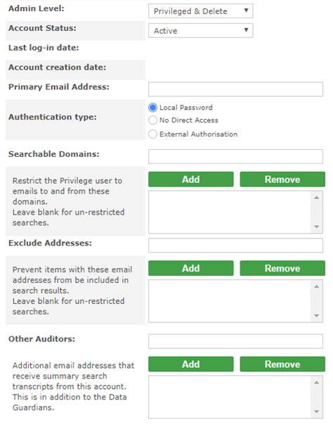 Configuring A Local User Account Help Unified Security Service