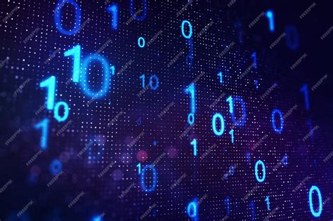 Premium Photo Creative Blue Binary Code Background Programming And Coding Concept 3d Rendering