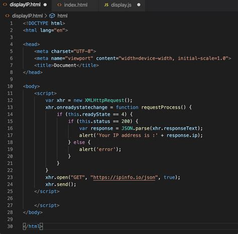 Display IP Address Computer And Languages