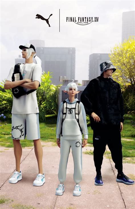 special render for ffxiv x puma collab r ffxiv