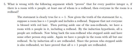 Solved What Is Wrong With The Following Argument Which Chegg