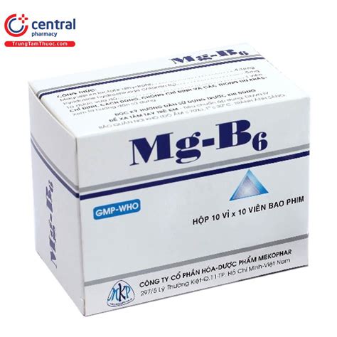Thuốc Mg-B6 Mekophar - Thuốc cung cấp vitamin và khoáng chất