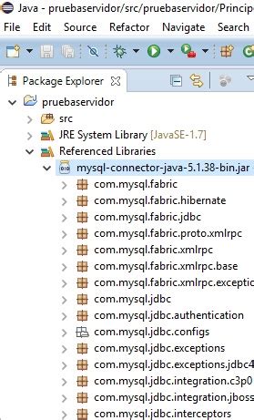 Conectar MySql con Eclipse Programación