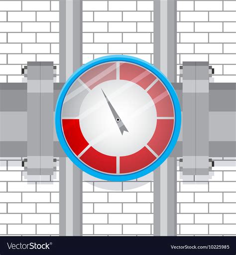 spectrum indicator on the pipe royalty free vector image