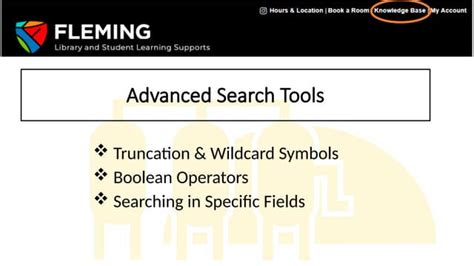 Advanced Search Tools Truncation Boolean And More Pptx