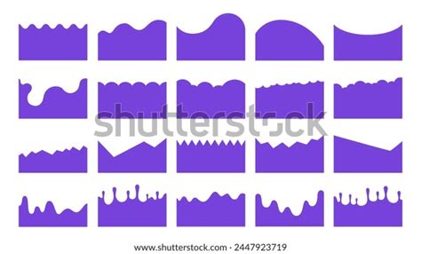 Set Abstract Design Separator Header Border Stock Vector Royalty Free Shutterstock