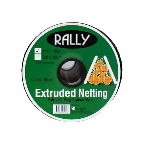 Extruded Anti Bird Netting 4m Wide Per Metre Black Strathalbyn Mitre 10