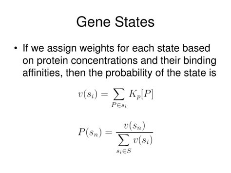 Ppt Combinatorial State Equations And Gene Regulation Powerpoint Presentation Id3407632