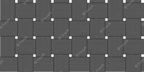Premium Vector Seamless Vector Weaving Pattern Linear Background With Crossed Lines Textile