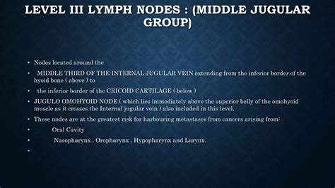Levels Of Lymph Nodes In Head And Neck Pptx