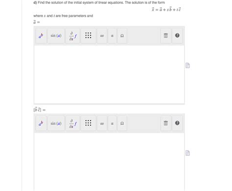 Solved Consider The Following System Of Linear Equations X Chegg