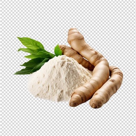 Premium Psd Cassava Isolated On A White Background
