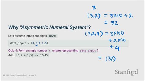Stanford Ee274 Data Compression I 2023 I Lecture 7 Ans Youtube