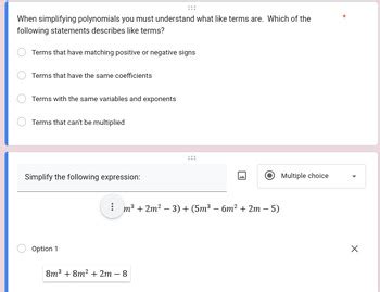 Adding Subtracting And Multiplying Polynomials Digital Quiz