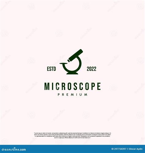 Microscope Logo Template Science Logo Design Vector Royalty Free Stock