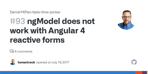 Ngmodel Does Not Work With Angular 4 Reactive Forms · Issue 93