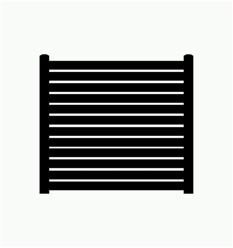 Horizontal Aluminum Semi Privacy Gate Wholesale Fencing