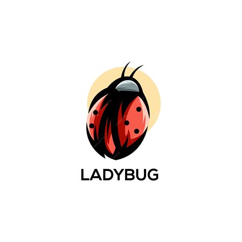 Premium Vector Ladybug Illustration Logo Template