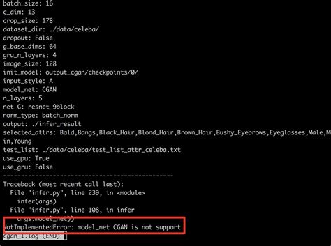 PaddleGAN中的infer不支持cgan和dcgan Issue 2788 PaddlePaddle models GitHub