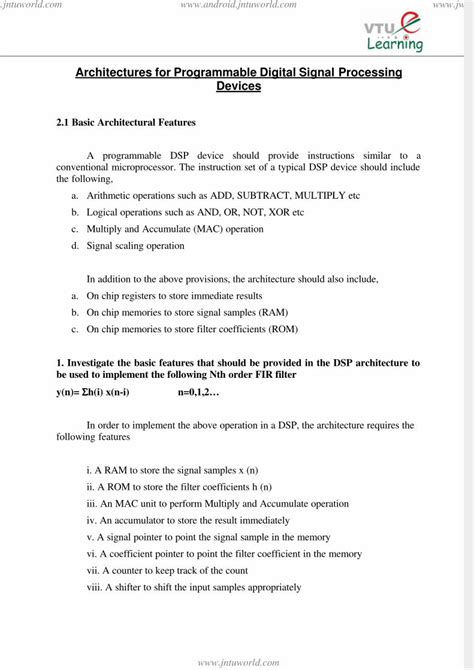 pdf unit 3 architectures for programmable dsp devices pdf dokumen tips