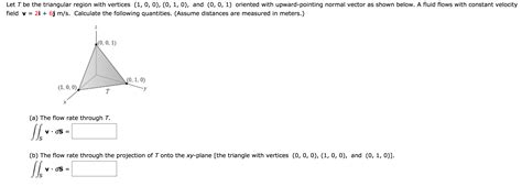 Solved Let T Be The Triangular Region With Vertices Chegg