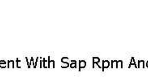Project Portfolio Management With Sap Rpm And Cprojects Sap Press
