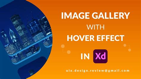Prototyping Image Gallery With Hover Effect In Adobe Xd Youtube