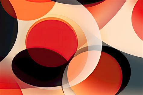 Premium Ai Image Minimalistic Abstract Background With Overlapping Ovals Creating A Sense Of
