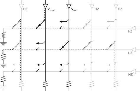 parallel stateful memristor logic within a crossbar the depicted