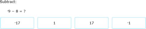 IXL Subtract Integers Th Class Maths Practice
