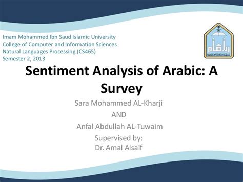 Sentiment Analysis Of Arabic A Survey