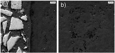 Sem Micrographs For A Coating Substrate Interface And B Substrate