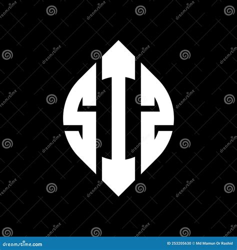 Siz Circle Letter Logo Design With Circle And Ellipse Shape Siz Ellipse Letters With