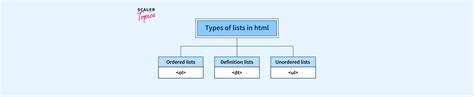 What Are Types Of List In HTML Scaler Topics