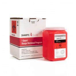 Sharps Assure 1 Gallon Sharps Retrieval Program Sa1g Vitality Medical