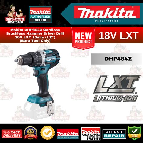 Makita Dhp484z Cordless Brushless Hammer Driver Drill 18v Lxt 13mm 12