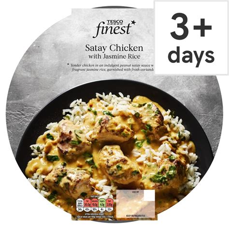 Tesco Finest Satay Chicken With Jasmine Rice 400g Tesco Groceries