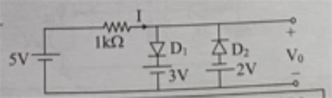 Solved Find The Output Voltage V And Current I In The Chegg