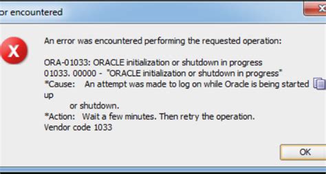 Facing Ora 01033 Ora 01157 While Trying To Run Rcu For Obiee Installation