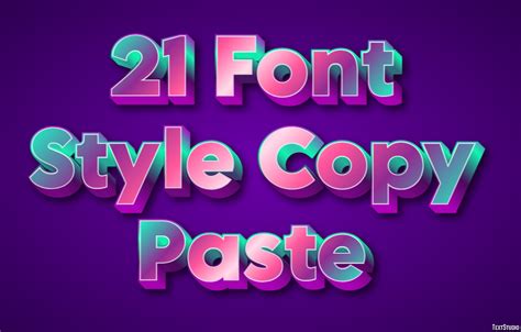 21 Font Style Copy Paste Text Effect And Logo Design Font