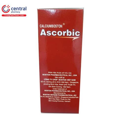Thuốc Calcium Boston Ascorbic 10ml Giúp Tăng Cường Sức Khỏe
