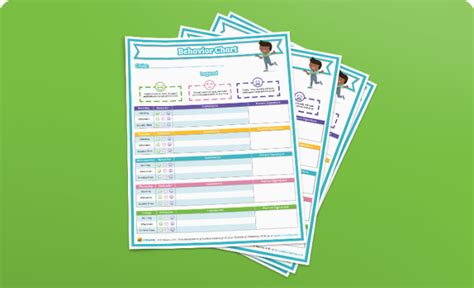 Behavior Chart Template Lillio
