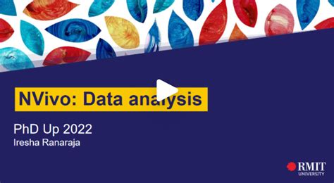Nvivo Digital Tools For Research All Guides At Rmit University