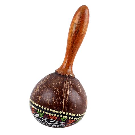 Coconut Shell Sand Hammer Shaker Hand Rattle Percu Grandado