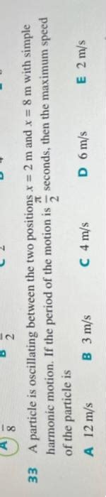 solved a particle is oscillating between the 2 positions x 2