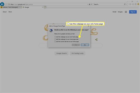 How To Set The Home Page To Your Favorite Website